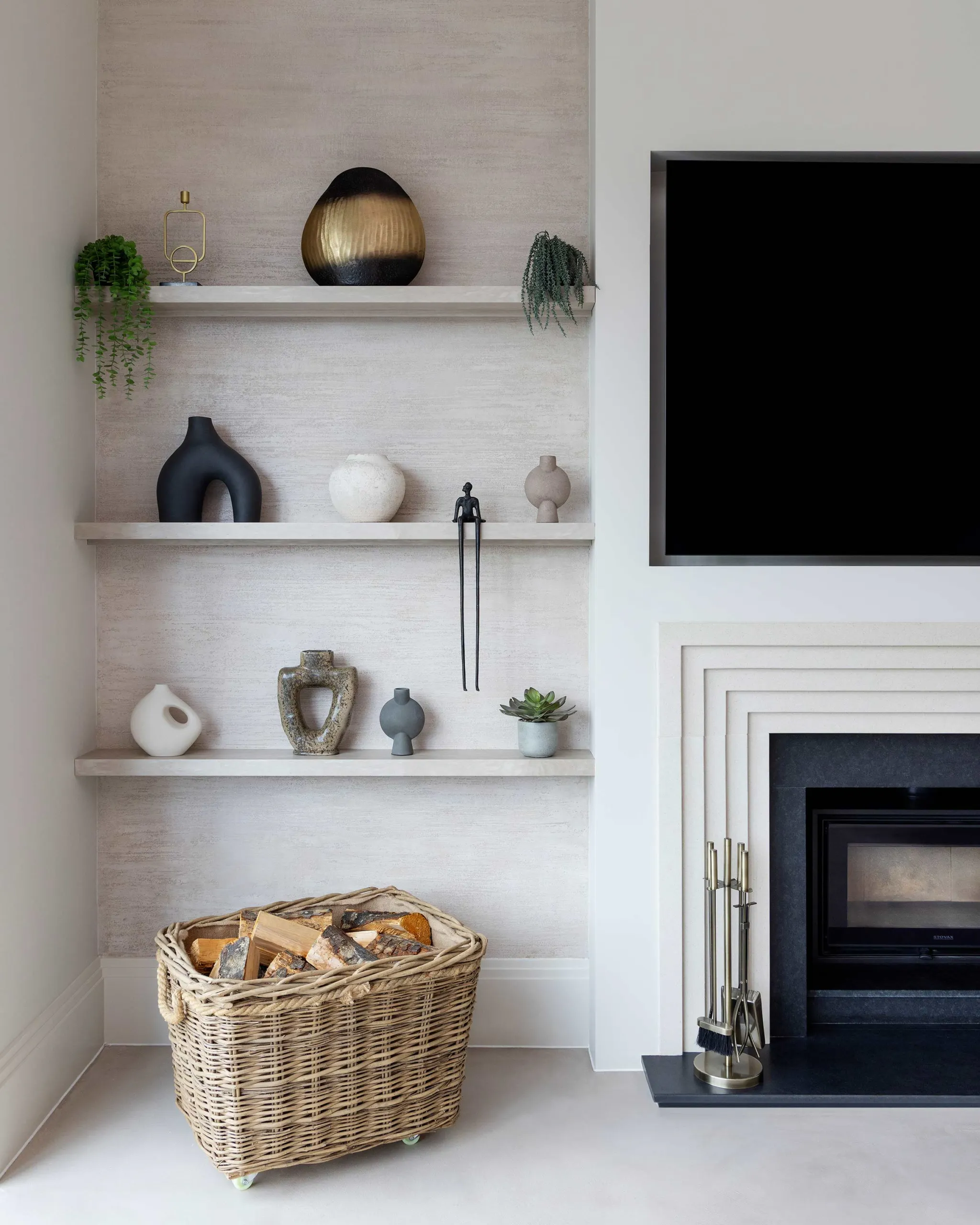 Bespoke Media & Fireplace Walls | Luxury Joinery by HUX London