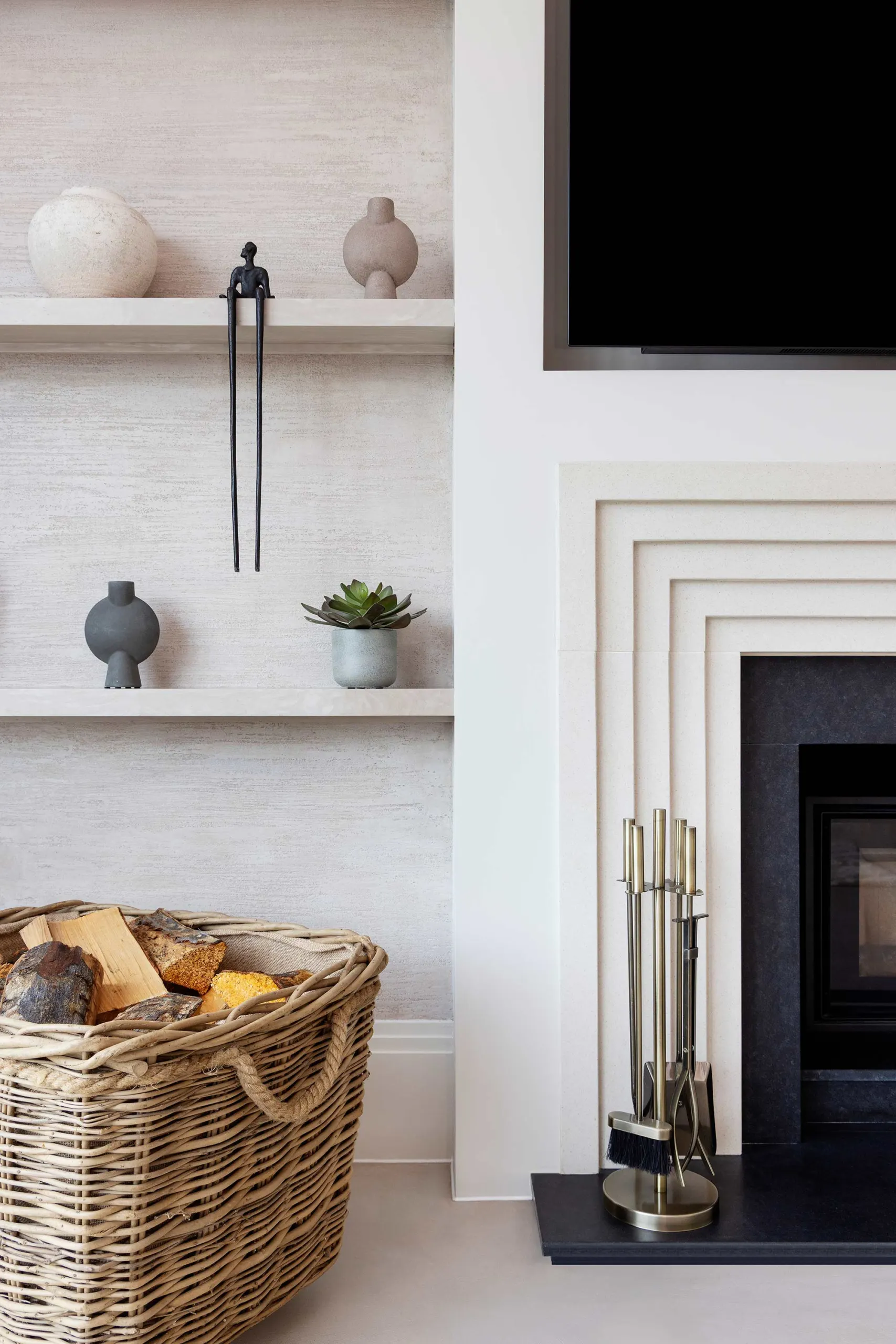 Bespoke Media & Fireplace Walls | Luxury Joinery by HUX London